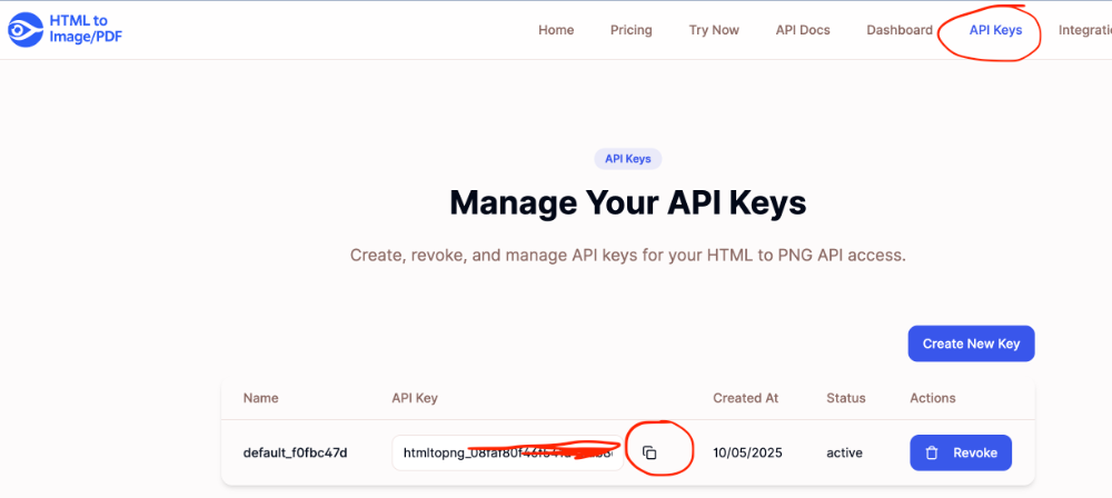 HTML to Image & PDF Conversion API