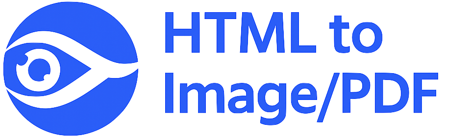 HTML to Image & PDF Conversion API
